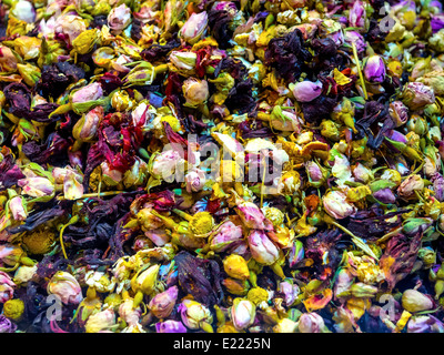 Mix of healthy herbal tea Stock Photo - Alamy