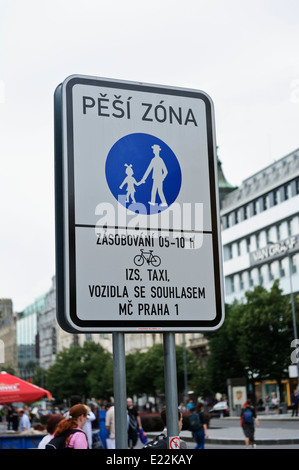 Road signs in Prague, Czech Republic Stock Photo - Alamy