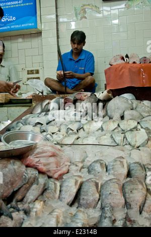 Fish market In Delhi Stock Photo - Alamy
