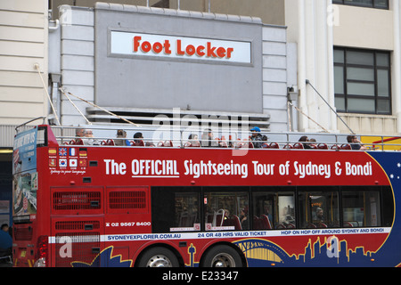 sydney explorer bus allowing tourists to see areas from sydney to bondi ...