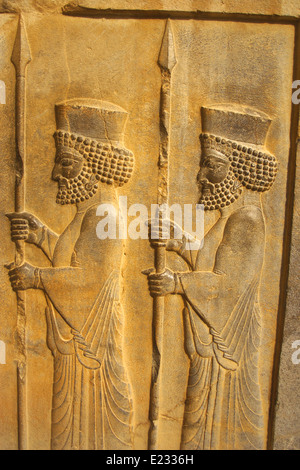Ancient relief of the Achaemenid, frieze, archaeological relic from the ...