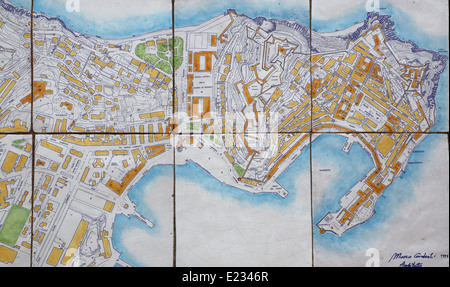 Map of Portoferraio, Italy Stock Photo - Alamy