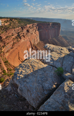 Morning at Buck Canyon Overlook in Canyonlands National Park near Moab ...