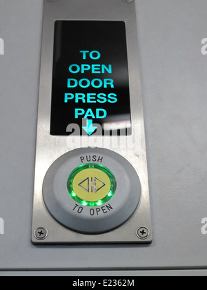Electronic Push to Open Door Button, USA Stock Photo - Alamy