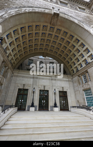 Entrance to Thames House the Headquarters of MI5 or Security Service ...