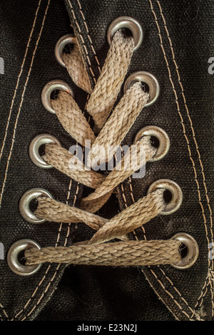 Pair of worn sneakers, close-up view Stock Photo - Alamy