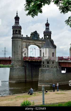 Sovetsk, Kaliningrad region. The bridge of Queen Louise across the ...