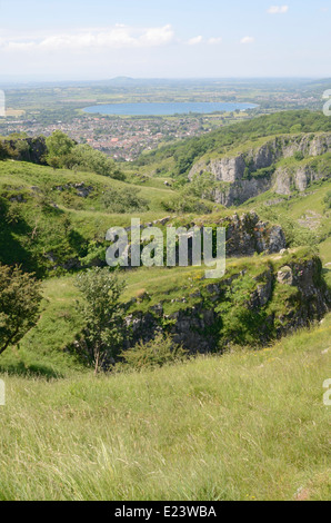 Cheddar Gorge reservoir portrait Stock Photo - Alamy