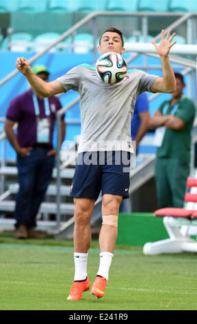 Cristiano Ronaldo at the training of Portugal national football team at ...