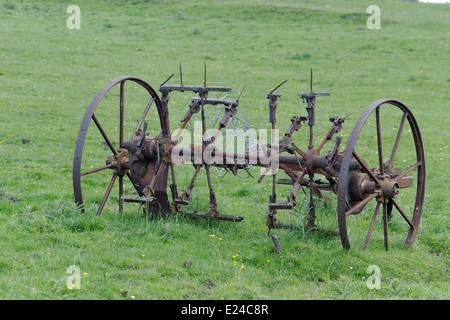 Old Hay Tedder Stock Photo - Alamy