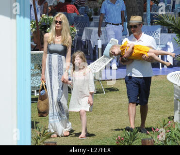 German model Claudia Schiffer, her husband Matthew Vaughn and their ...