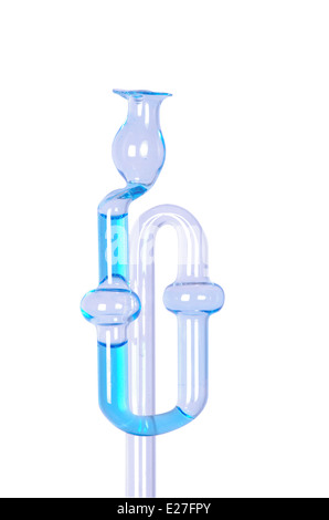 fermentation tube on white background Stock Photo - Alamy