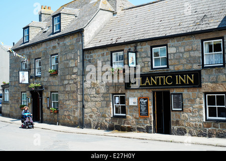 The Atlantic Inn pub, St. Mary's Isles of Scilly, Cornwall UK Stock ...