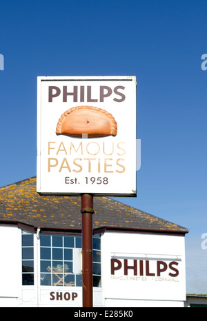 Philps Cornish pasty shop in Porthleven, Cornwall, UK, Philps Pasties ...