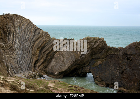 The Purbeck Beds and Portland Stone arch of the Dorset Crumple ...