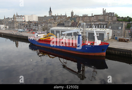Ship in Aberdeen harbour Scotland June 2014 Stock Photo - Alamy