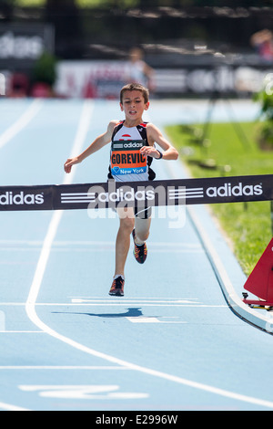 Johan Gorevic (USA) a sixth grader from Rye, NY ran the fastest-ever ...