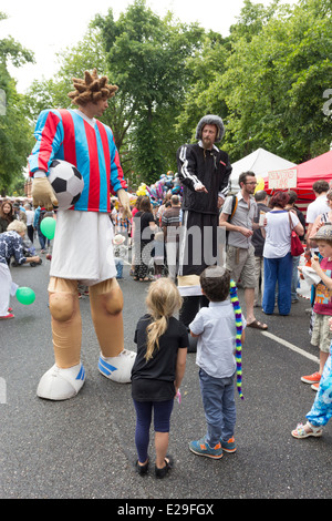 Street party in Highgate London to celebrate the Queens Platinum ...