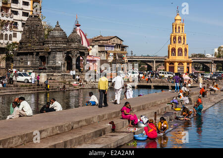 India, Maharashtra, Nashik, the ghats on Godavari river Stock Photo - Alamy