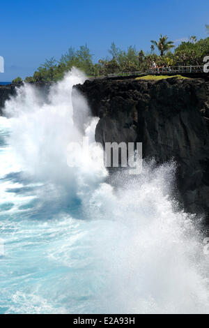 Cape Mechant, Indian Ocean, Saint-Philippe, Reunion Island, France ...