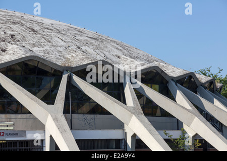 The Palazzetto dello Sport indoor arena, Piazza Apollodoro, Rome, Italy ...