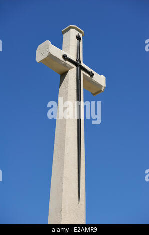 The Sword of Sacrifice at the British World War one grave Tynecott ...
