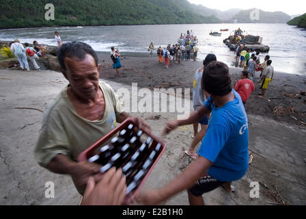 French Polynesia, Marquesas Islands, Nuku Hiva. Stone tiki representing ...