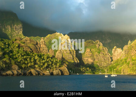 Hanavave Island of Fatu Hiva Marquesas Islands French Polynesia Stock ...
