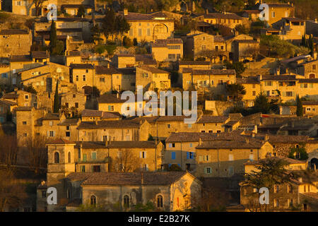 France, Drome, Drome Provencale, Mirmande, labeled Les Plus Beaux Villages de France (The Most ...