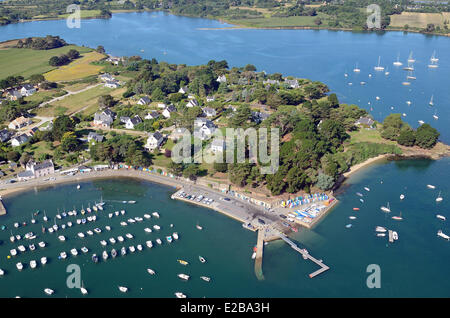 France, Morbihan, gulf of Morbihan, Le Logeo (aerial view Stock Photo ...