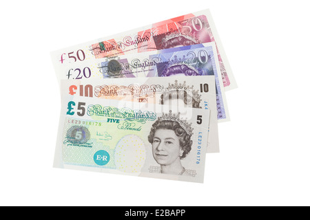 British banknotes in various denominations Stock Photo - Alamy