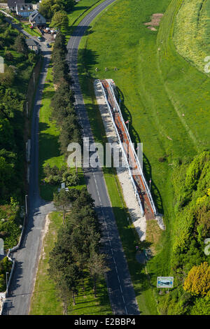 Aerial view of Omaha Beach, Vierville-sur-Mer, Calvados, Normandy ...