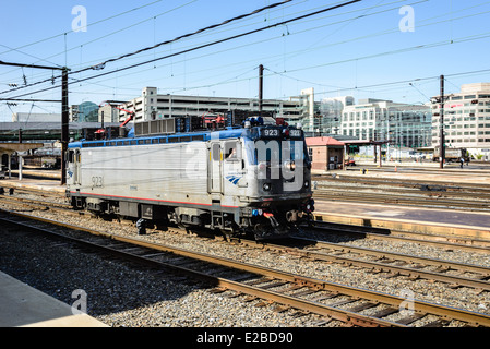 Amtrak AEM-7 Locomotive No 923, Union Station, Washington, DC Stock ...