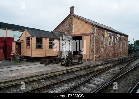 Steam railway engine shed at Minehead Stock Photo - Alamy