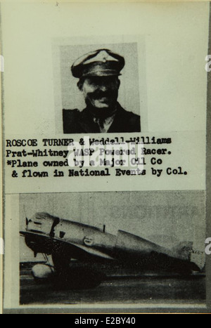 Roscoe Turner was a pioneering aviator known for his speed records and ...