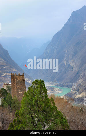 China, Sichuan, Kham, Gyarong valley, Danba surroundings, Suopo village ...