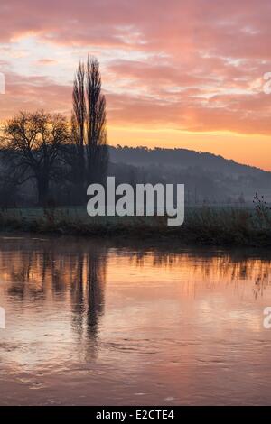 France Eure Chambray Eure river at dawn Stock Photo - Alamy