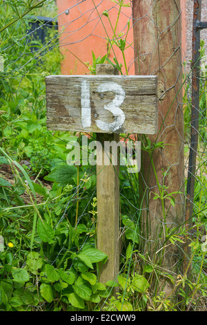 painted number thirteen sign Stock Photo - Alamy