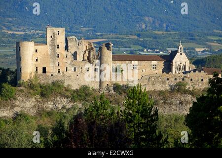 France Hautes Alpes Tallard Castle (XIV and XVI) and St. Gregory church ...