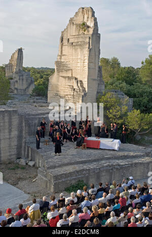 France Gard Junas the opera Carmen played in a quarry in Junas Stock ...