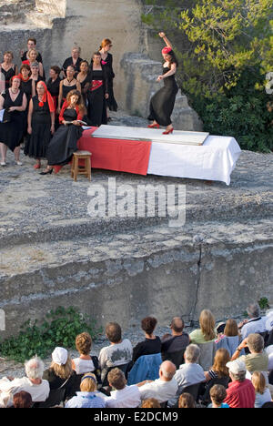 France Gard Junas the opera Carmen played in a quarry in Junas Stock ...