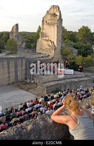 France Gard Junas the opera Carmen played in a quarry in Junas Stock ...