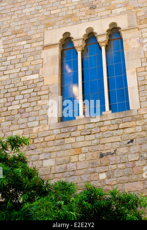 Windows of the La Seu Cathedral in Barcelona, Spain Stock Photo - Alamy