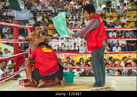 Myanmar (Burma) Yangon division Yangon Tamwe district Thein Phyn boxing ...