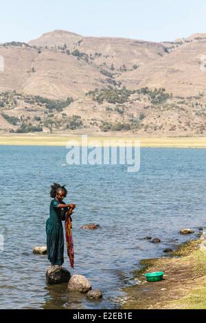 Ethiopia, Tigray region, Maychew, Ashenge lake Stock Photo - Alamy