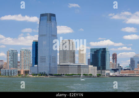 Skyline of Exchange Place at Jersey City, New Jersey, USA Stock Photo ...