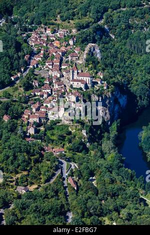 France, Lot, Causses du Quercy regional Natural park, Bouzies, Chateau ...