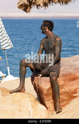 the beach of the dead sea in Sweimeh, Swemeh in Jordan Stock Photo - Alamy