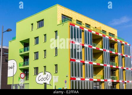 BIQ, algae House, Wilhelmsburg, Hamburg, Germany Stock Photo - Alamy