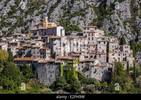 peillon village provence france Stock Photo - Alamy